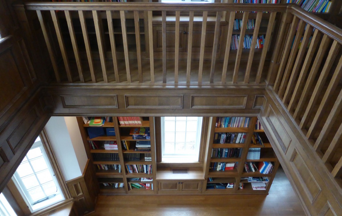 Traditional Old English Library by Wesley Ellen Design & Millwork
